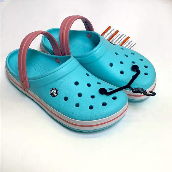 CROCS | Shoes | Crocs Unisex Ice Blue Relaxed Fit Slip On New | Poshmark